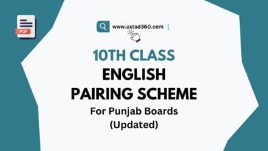 10th Class Pairing Scheme - Ustad360