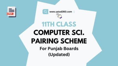 11th Class Pairing Scheme - Ustad360