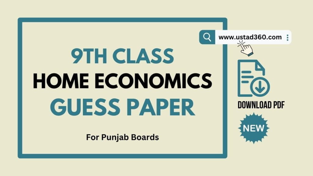 9th Class Guess Papers - Ustad360