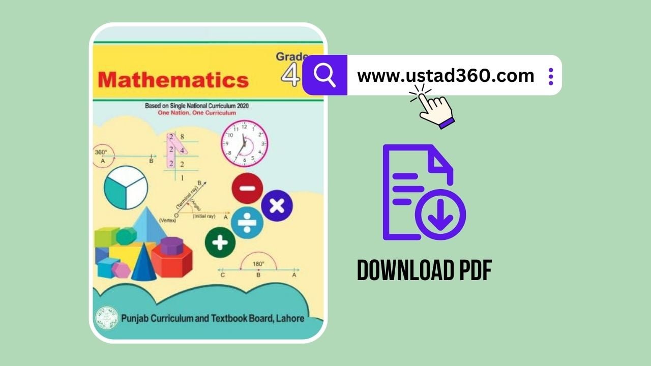 4th Class Maths SNC Punjab Text Book 2024 PDF Ustad360