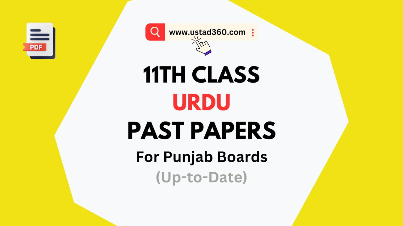 1st Year Urdu Past Papers PDF 2018 to 2026 for Punjab Boards - Ustad360