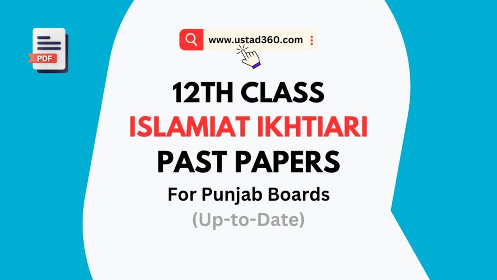 11th Class English Past Papers PDF 2018 to 2025 | Punjab Boards - Ustad360